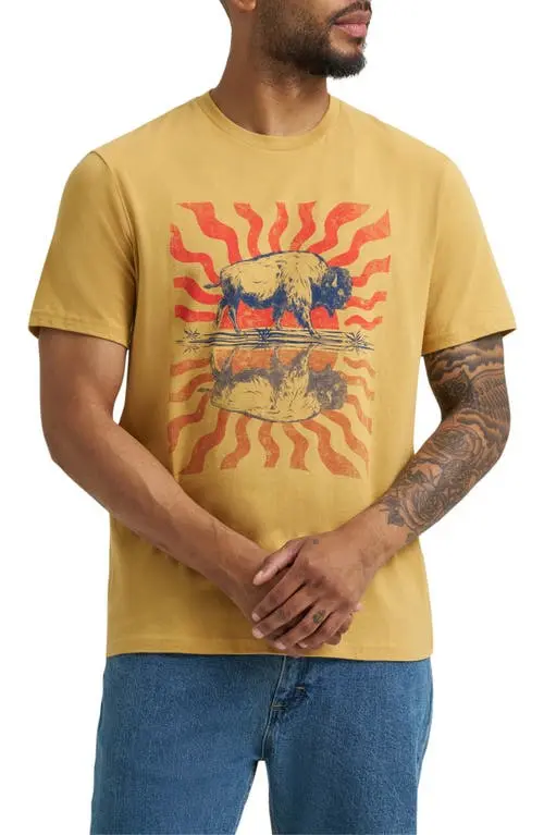 Wrangler Cotton Graphic T-shirt - Pale Gold