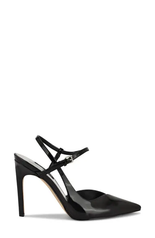Nine West Ankle Strap Pointed Toe Pumps - Black