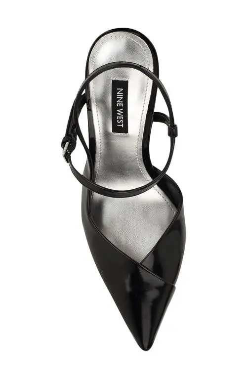 Nine West Ankle Strap Pointed Toe Pumps - Black