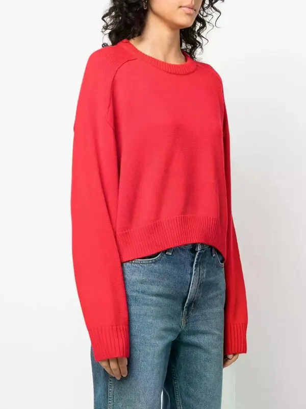 Loulou De Saison Bruzzi Wool-cashmere Jumper - Red