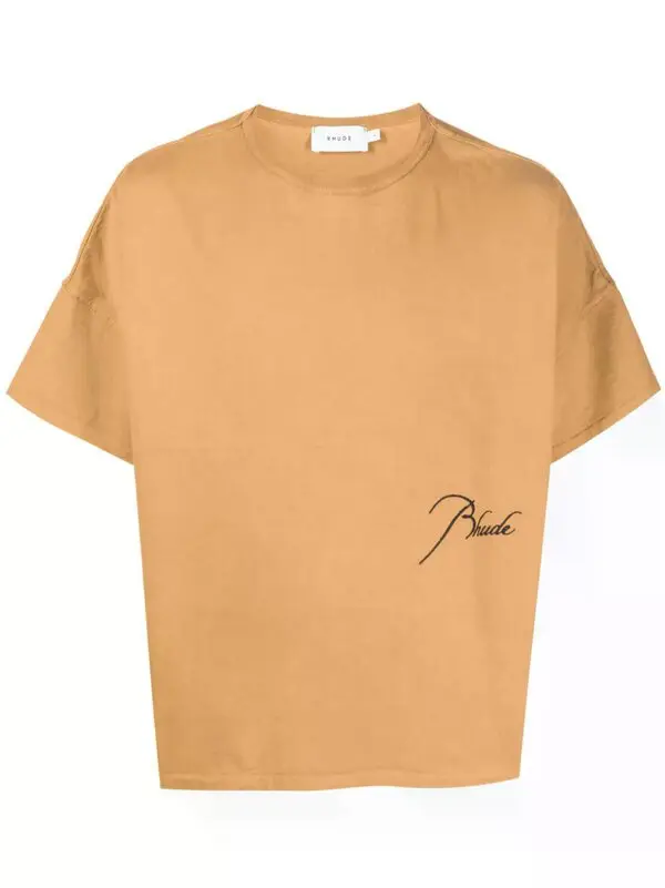 Rhude Embroidered-logo Cotton T-shirt
