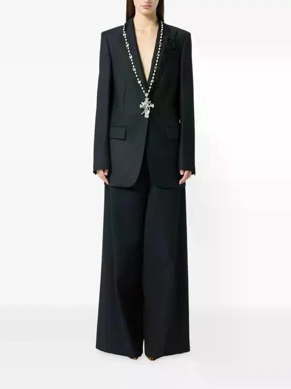 Blumarine Wide-leg Panelled Trousers