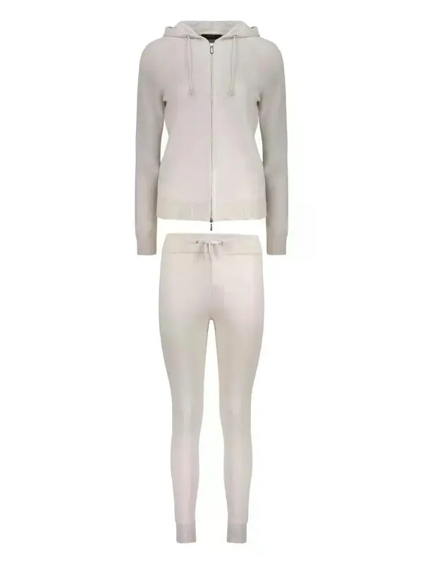 MOORER Zip-up Drawstring Trousers Set