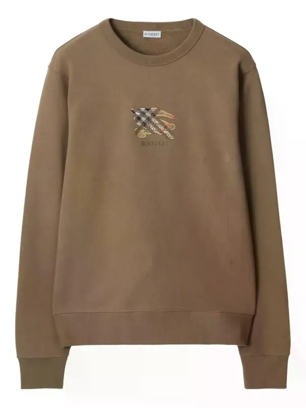 Burberry Equestrian Knight-check Sweatshirt - Brown