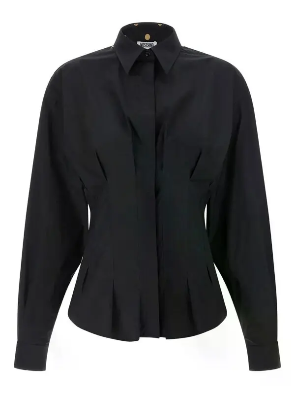 Moschino Polka Dot Pleated Shirt