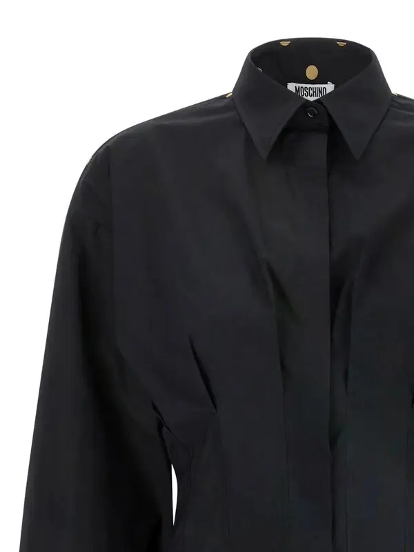 Moschino Polka Dot Pleated Shirt