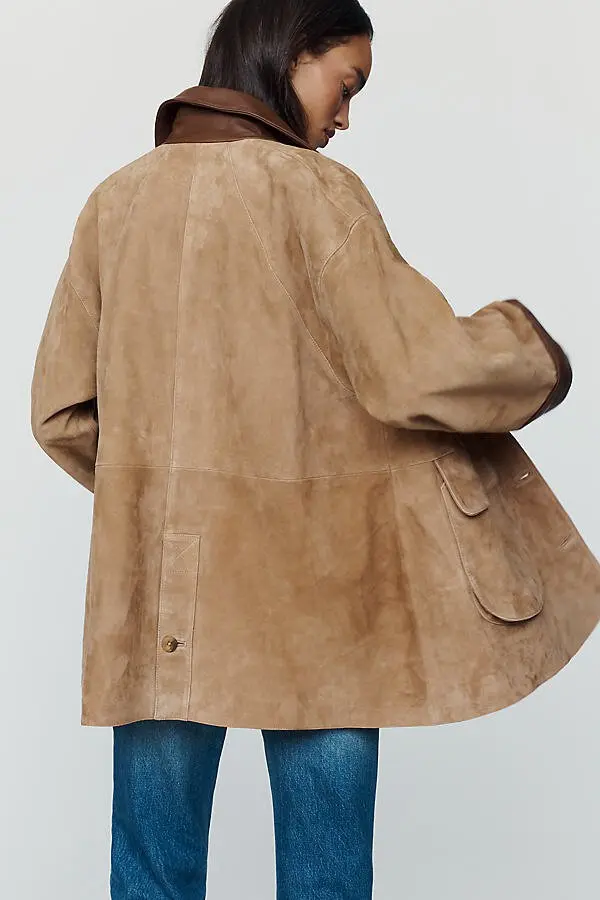 PILCRO Adelaide Suede Barn Jacket