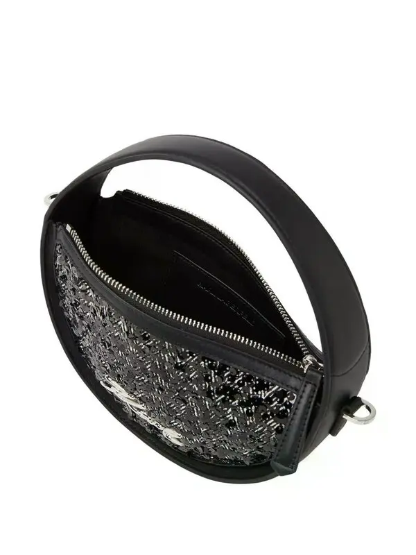 Karl Lagerfeld Signature Herrin Sequined Crossbody Bag