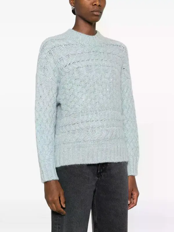 Eleventy Cable-knit Pullover Sweater