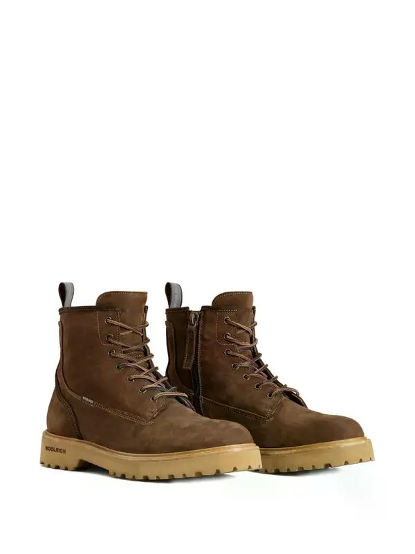 Woolrich Lace-up Zip Boots