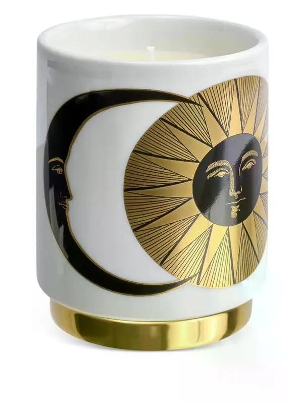 FORNASETTI Sun-print Candle - White