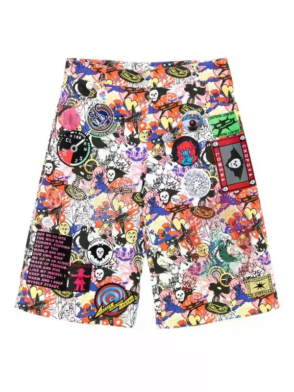 CHOPOVA LOWENA Cosmo Printed Shorts