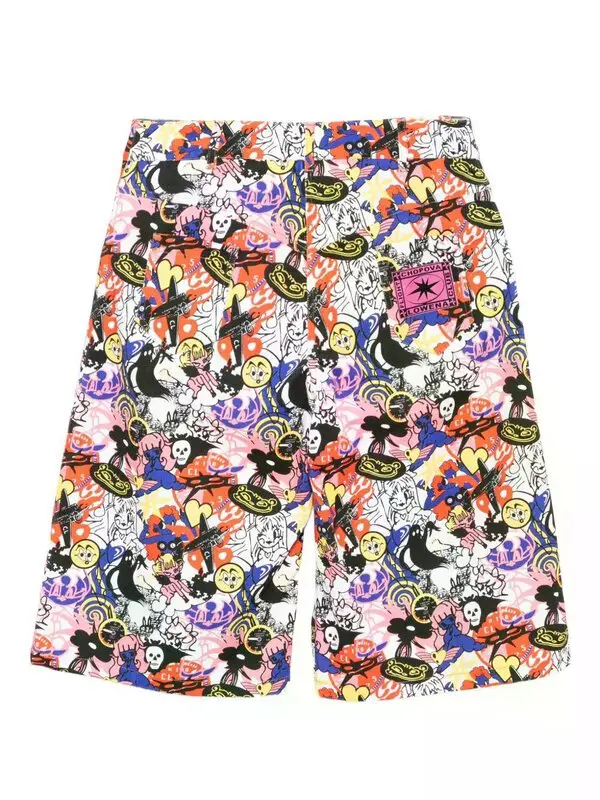 CHOPOVA LOWENA Cosmo Printed Shorts