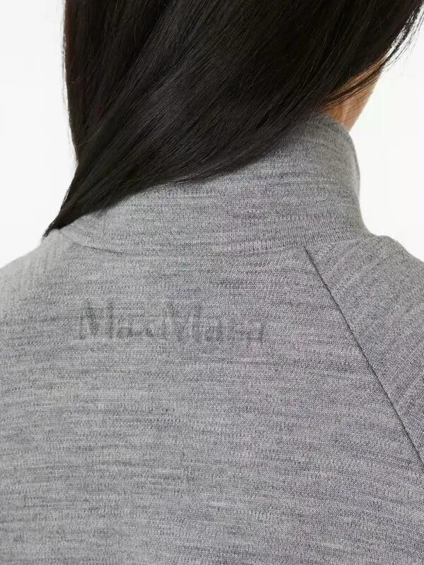Max Mara Zip-front Pocket Sweater