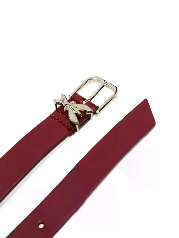 Patrizia Pepe Patent Leather Belt - Red