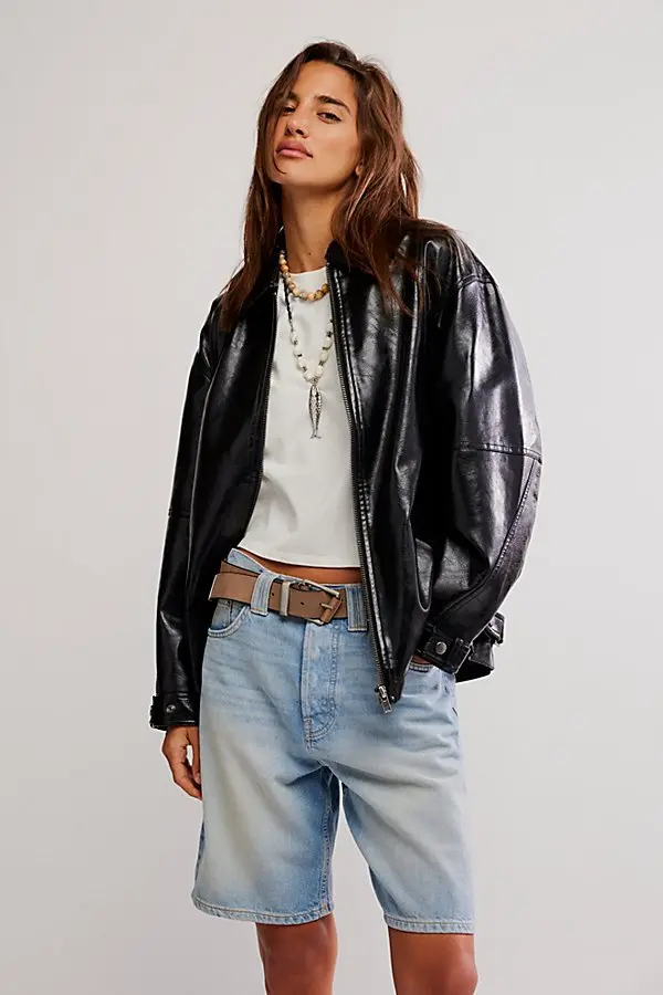 Free People We The Free Sloane Vegan Leather Jacket