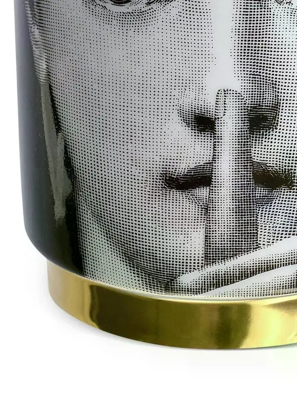 FORNASETTI Silenzio Gold-base Candle