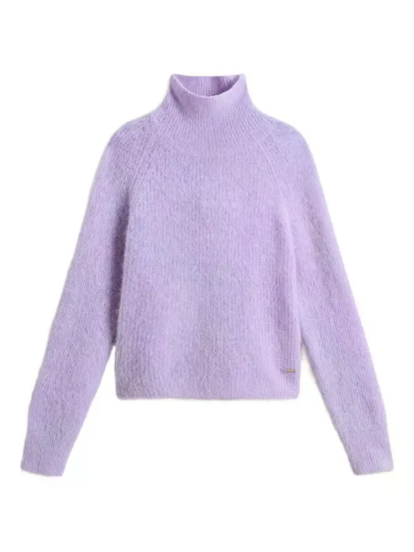Woolrich High-neck Alpaca-blend Sweater - Purple