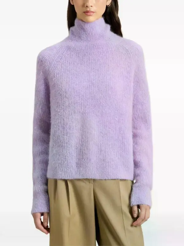 Woolrich High-neck Alpaca-blend Sweater - Purple
