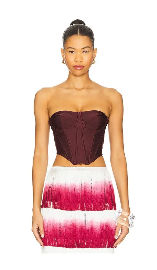 PatBO Corset Top - Red