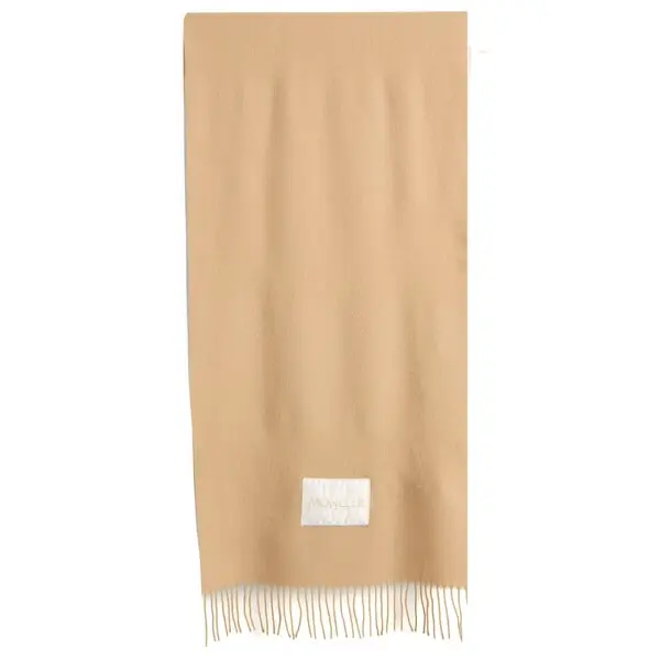 Moncler Wool Scarf - Beige