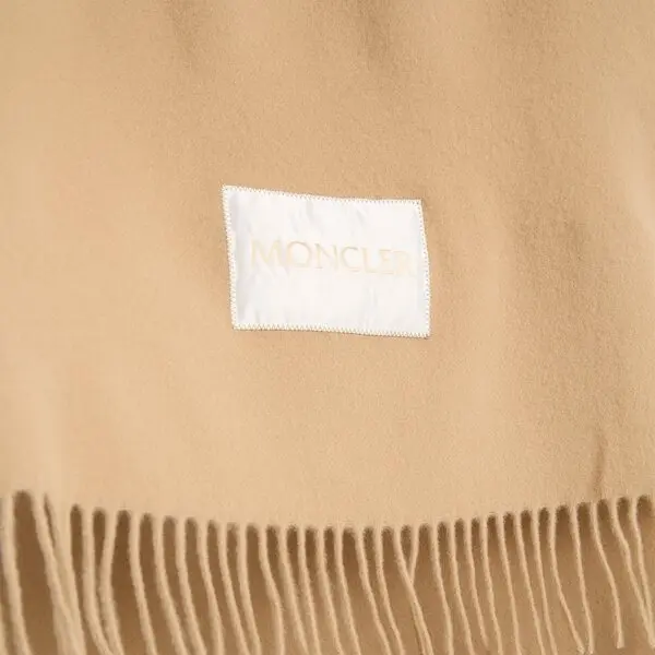 Moncler Wool Scarf - Beige