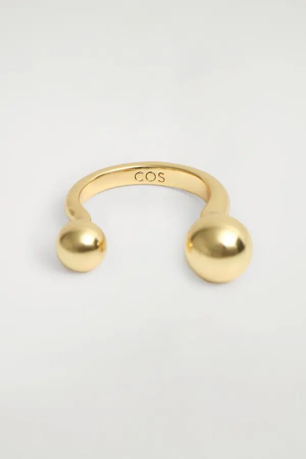 Cos Floating Globe Ring - Gold