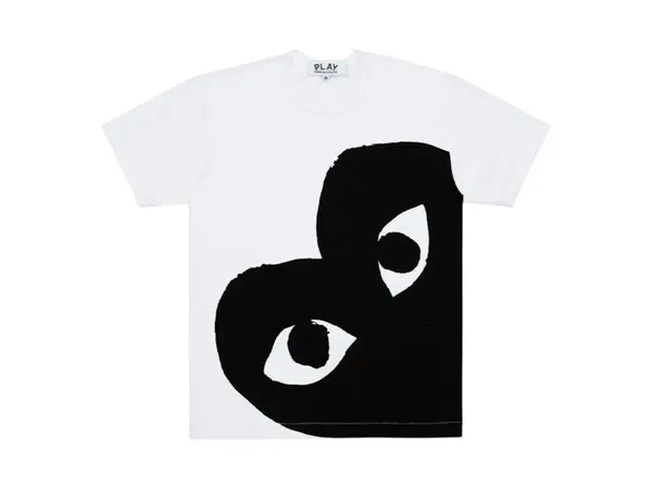 Play Comme Des Garcon Big Heart T-shirt - White/black