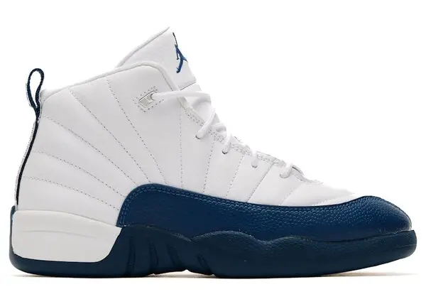 JORDAN 12 Retro - White/french Blue/metallic Silver