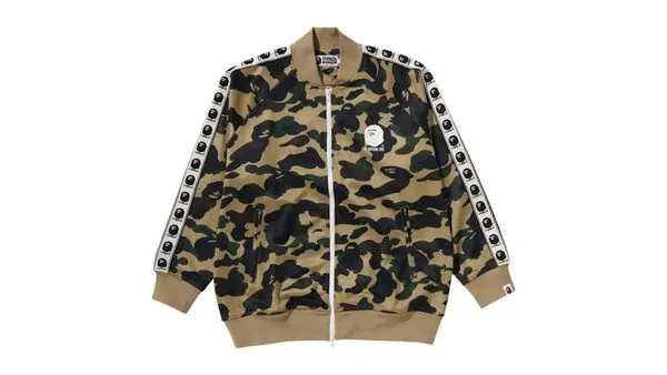 A BATHING APE 1st Camo Relaxed Fit Track Jacket - Yellow