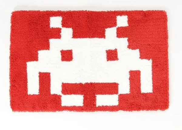 FABRICK Space Invaders Design C Rug - Multicolor