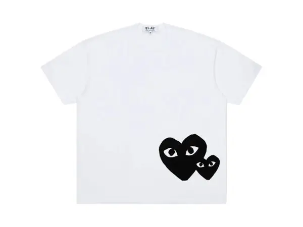 Play Comme Des Garcon Printed Oversized T-shirt - White