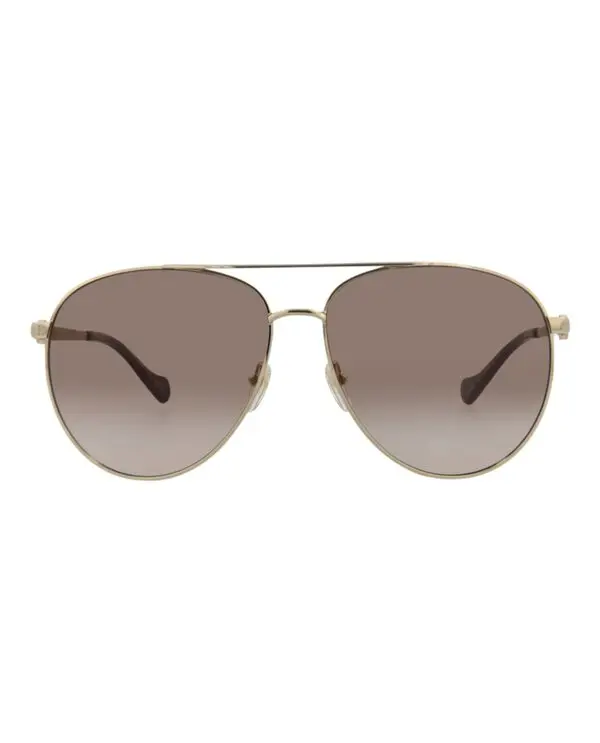 Gucci Aviator Sunglasses - Gold Gold Brown (gg1088s/30012964/002)