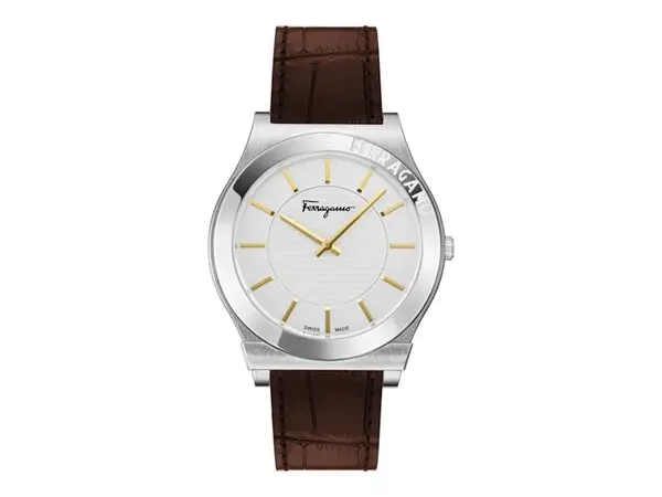 FERRAGAMO Gancini Leather Sf4l00425 - Stainless Steel