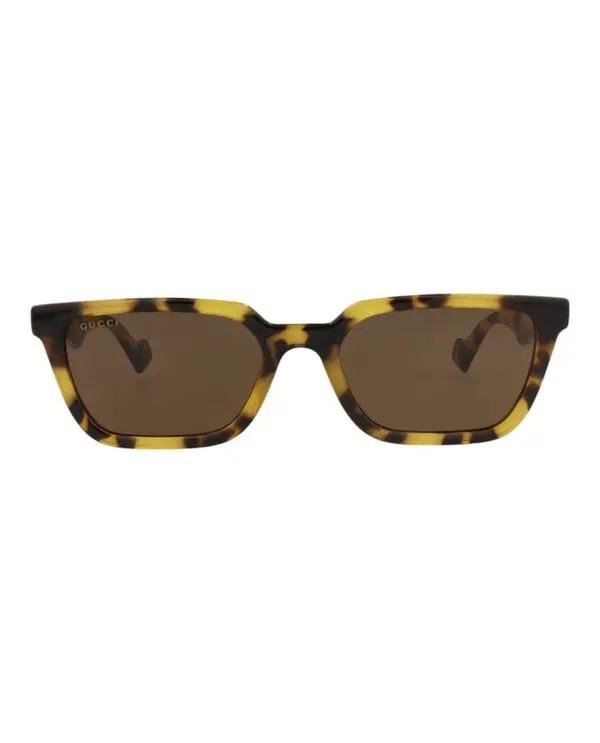 Gucci Square Frame Sunglasses - Yellow Yellow Brown (gg1539s/30014815/005)