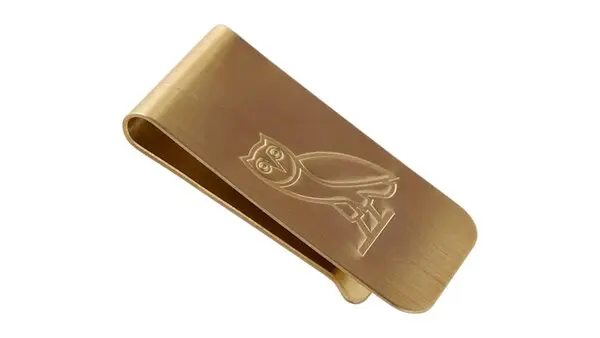 OVO Debossed Money Clip - Gold