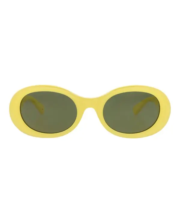 Gucci Round-frame Recycled Acetate Sunglasses - Yellow Yellow Green (gg1587s/30014858/004)