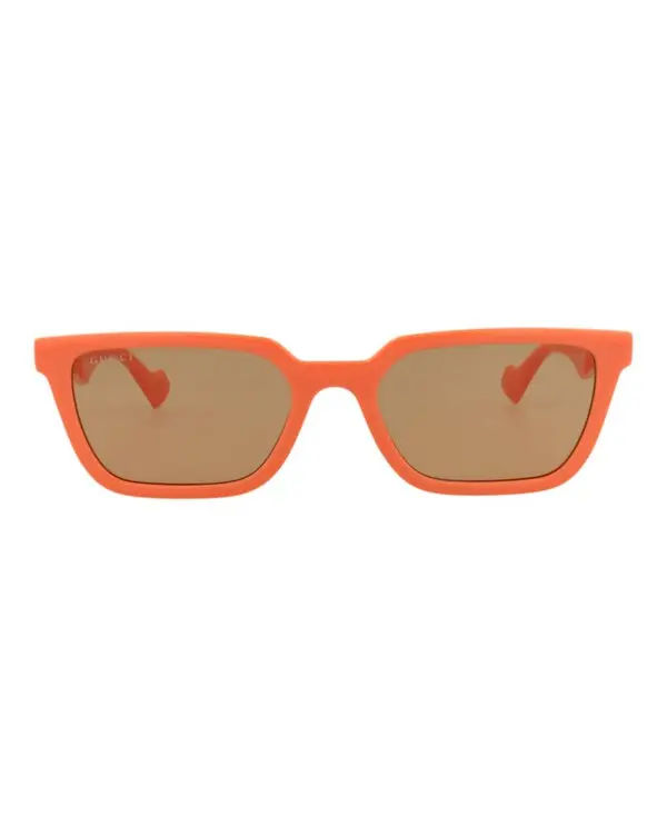 Gucci Square Frame Injection Sunglasses - Orange Orange Brown (gg1539s/30014815/004)