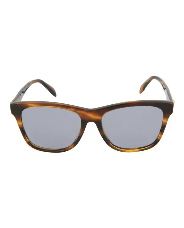 Alexander McQueen Square Frame Acetate Sunglasses - Yellow Yellow Blue (am0158s/30006088/003)