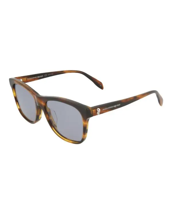 Alexander McQueen Square Frame Acetate Sunglasses - Yellow Yellow Blue (am0158s/30006088/003)