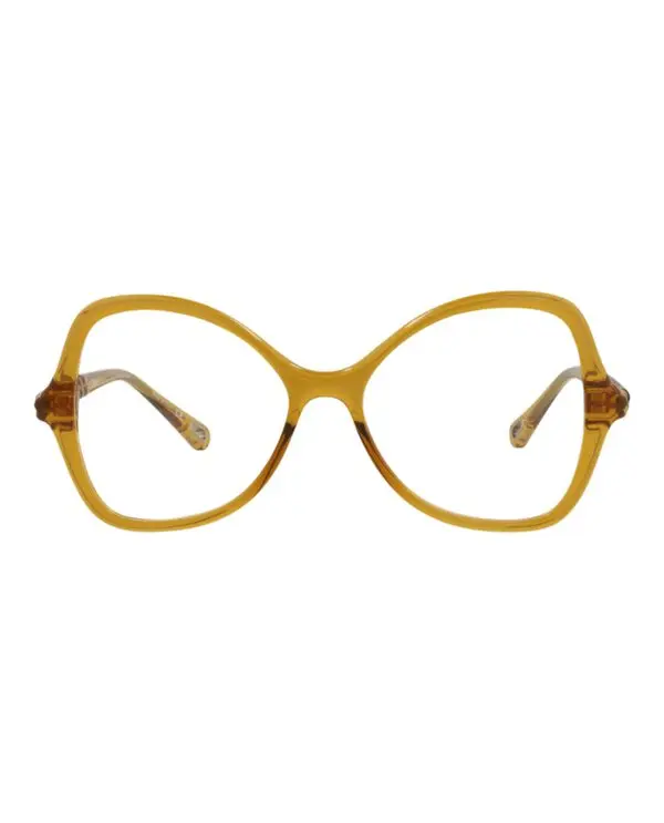 Chloé Cat Eye Frame Optical Frames - Yellow Yellow Transparent (ch0004o/30009824/003)