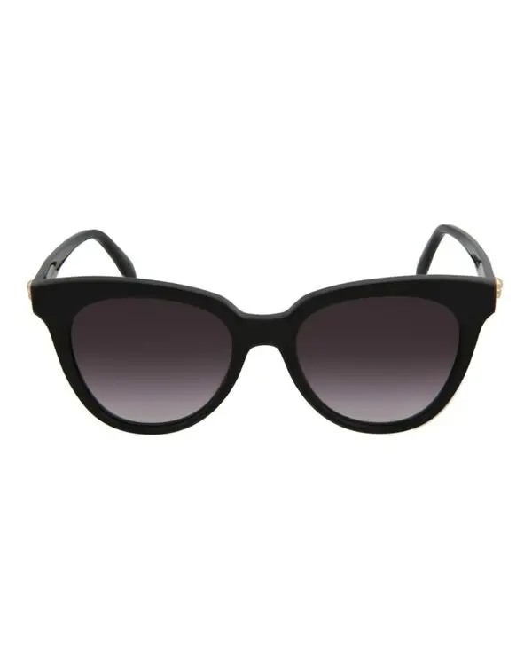 Alexander McQueen Acetate Cat Eye Sunglasses - Black (am0159s/30006090/001)