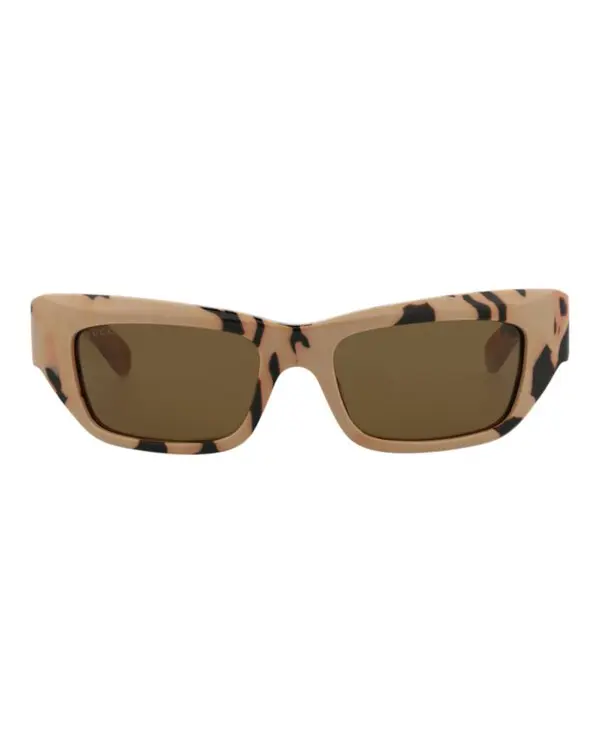 Gucci Cat Eye Frame Recycled Acetate Sunglasses - Havana Havana Brown (gg1296s/30013841/003)