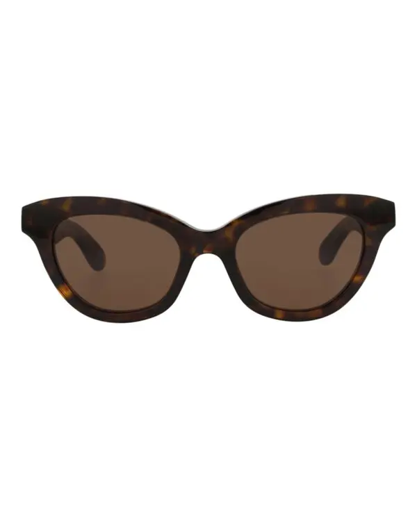 Alexander McQueen Cat Eye Frame Recycled Acetate Sunglasses - Havana Havana Brown (am0391s/30014332/002)