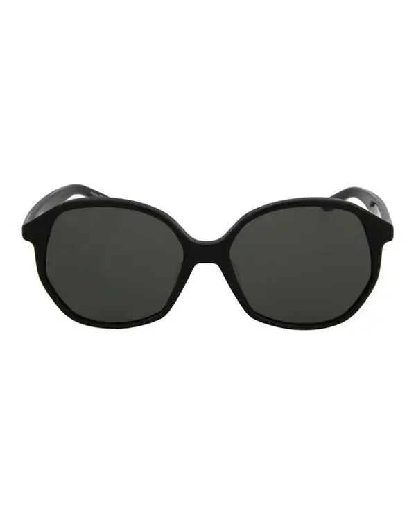 Balenciaga Round Frame Acetate Sunglasses - Black/grey (bb0005s
