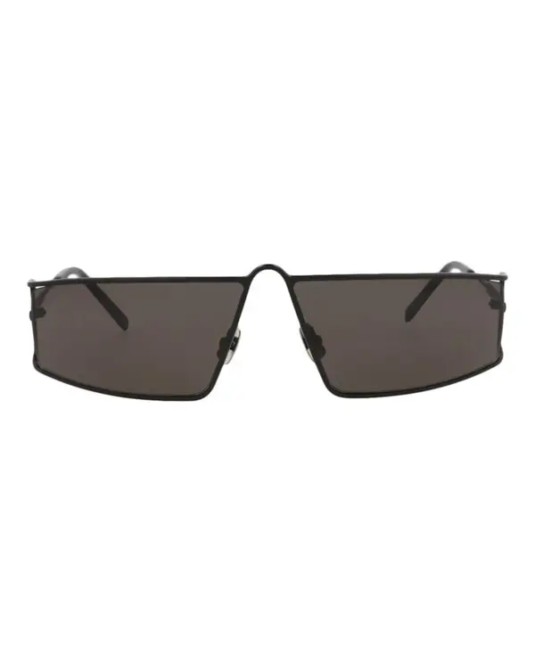 Saint Laurent Square Frame Metal Sunglasses - Black Black Black (sl606/30014540/001)