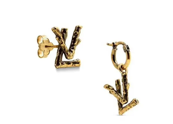 LOUIS VUITTON Twig Earrings - Gold