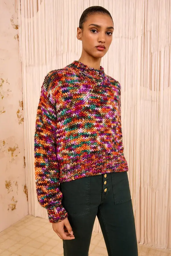 Ulla Johnson Maude Multicolor Knit Pullover