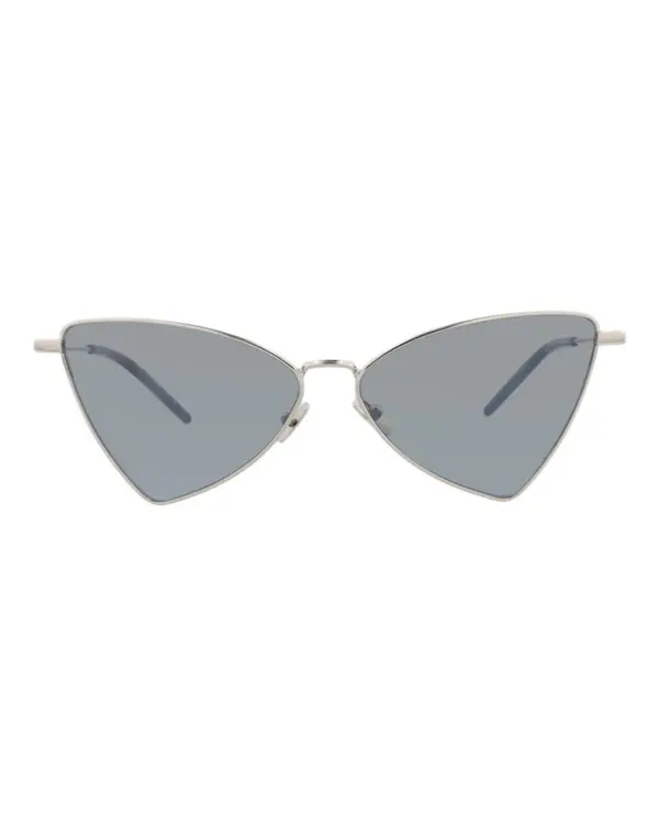 Saint Laurent Cat Eye Frame Metal Sunglasses - Silver Silver Silver (sl303jerry/30007822/010)