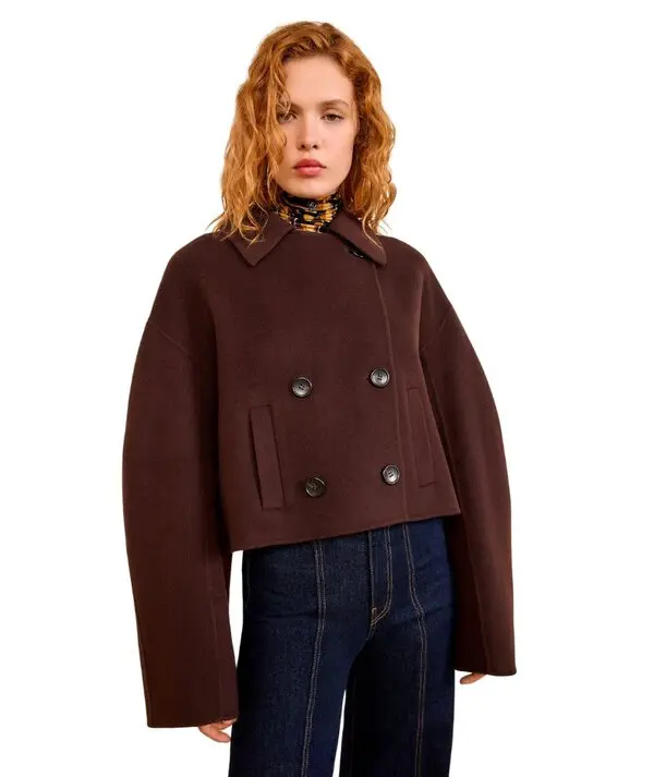 Ulla Johnson Marta Cropped Coat - Sable